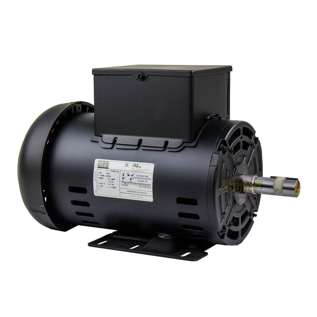 Single Phase 5 HP Electric Motors | Compressor Source