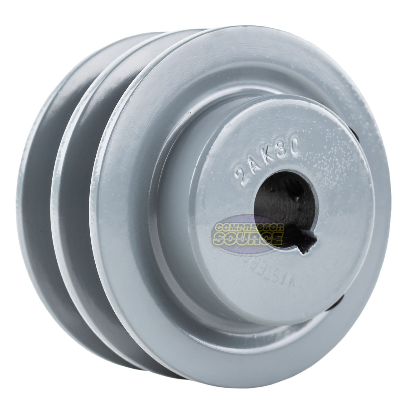 3" Double Groove A Section 4L Sheave with 7/8" (0.875") Keyed Bore - 2 ...