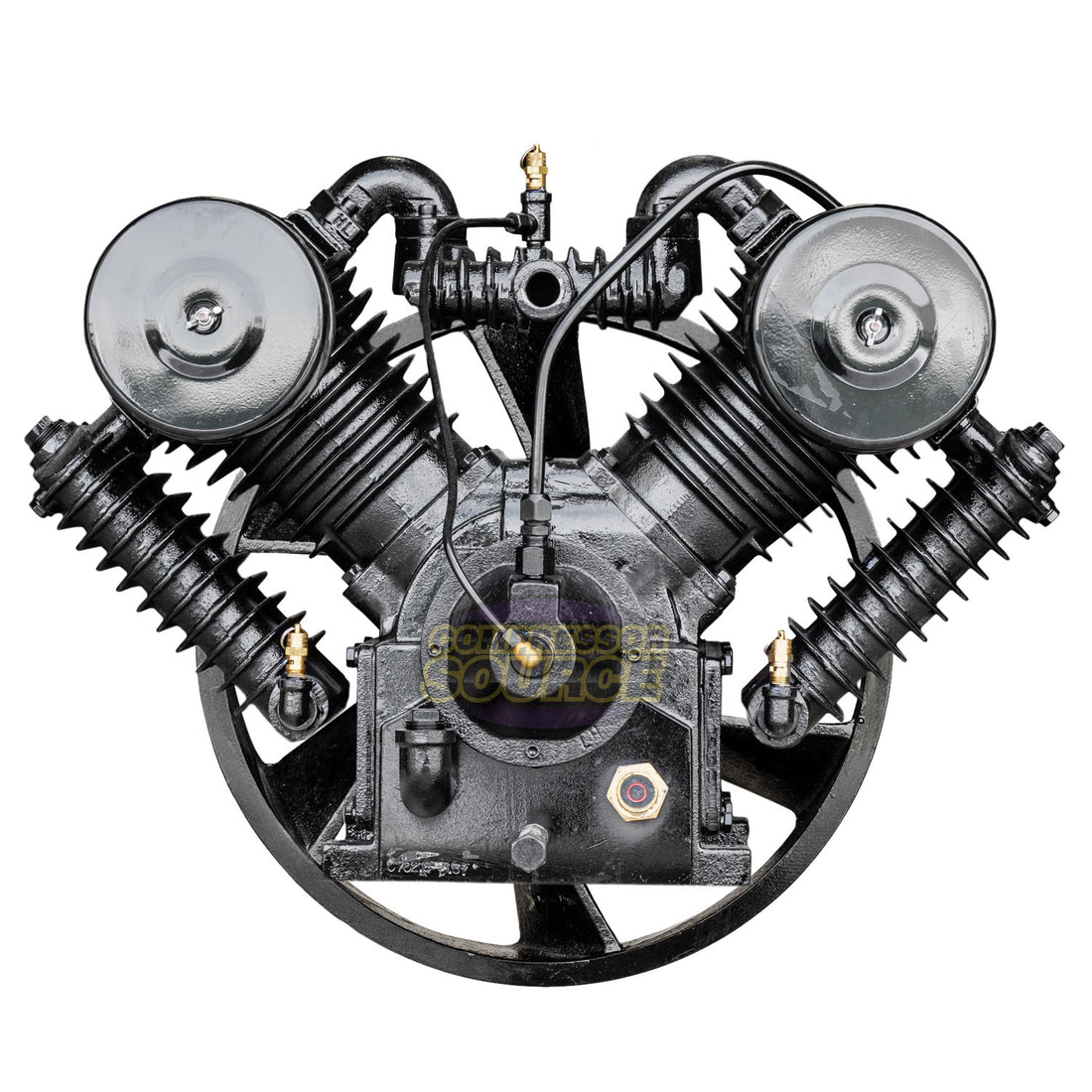 7.5 - 10 HP Two Stage 4-Cylinder 35 CFM @ 175 PSI Air Compressor Pump ...