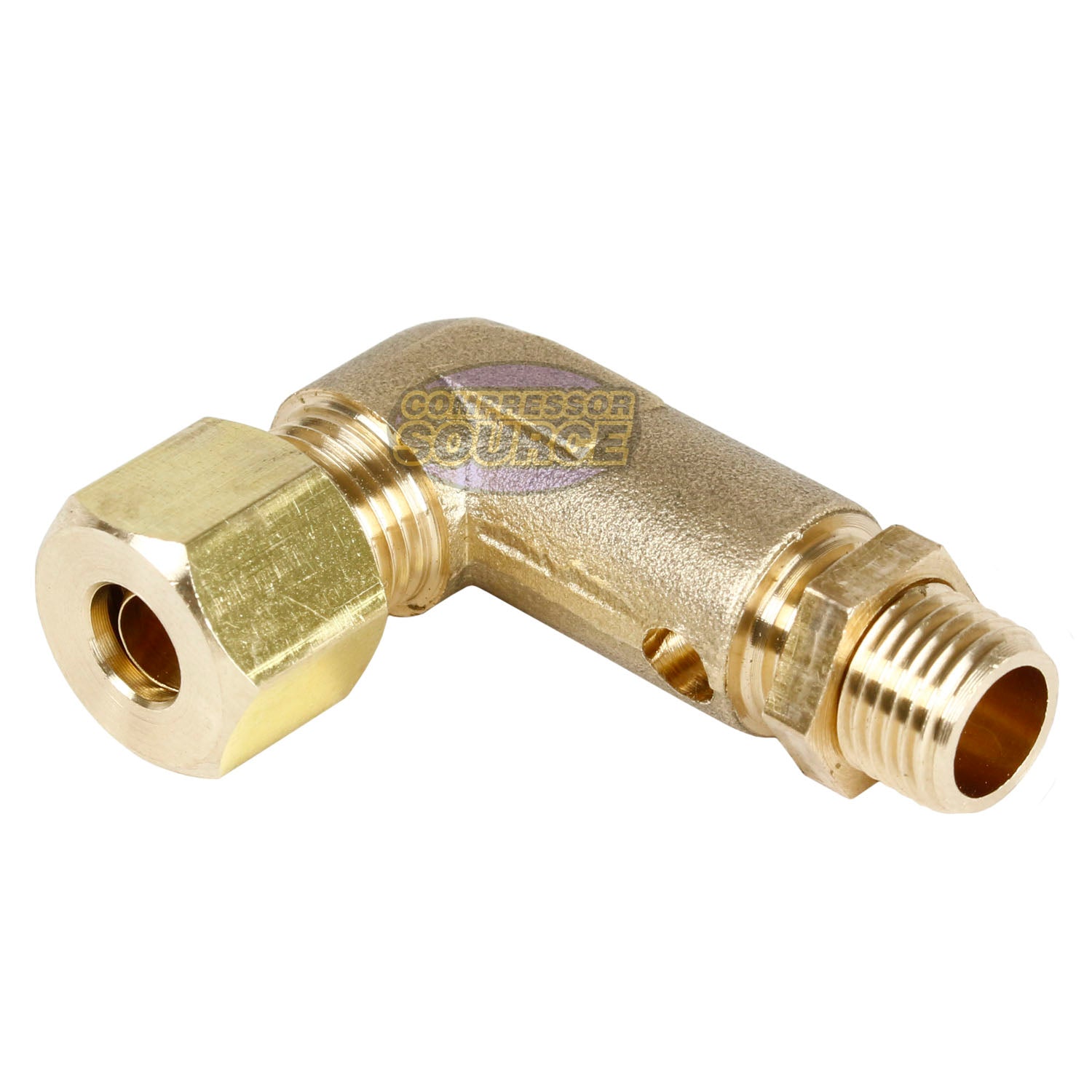 1/4" x 1/8" Two Stage Air Compressor Pump Elbow Unloader Valve 90 Degr ...