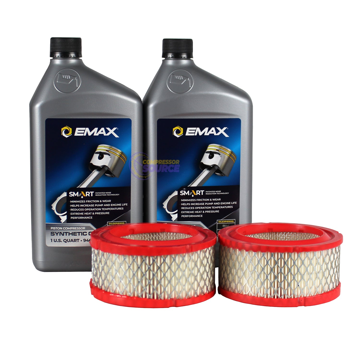 EMAX Oil and Filter Maintenance Kits for 5Hp 10Hp Piston Compressors E ...