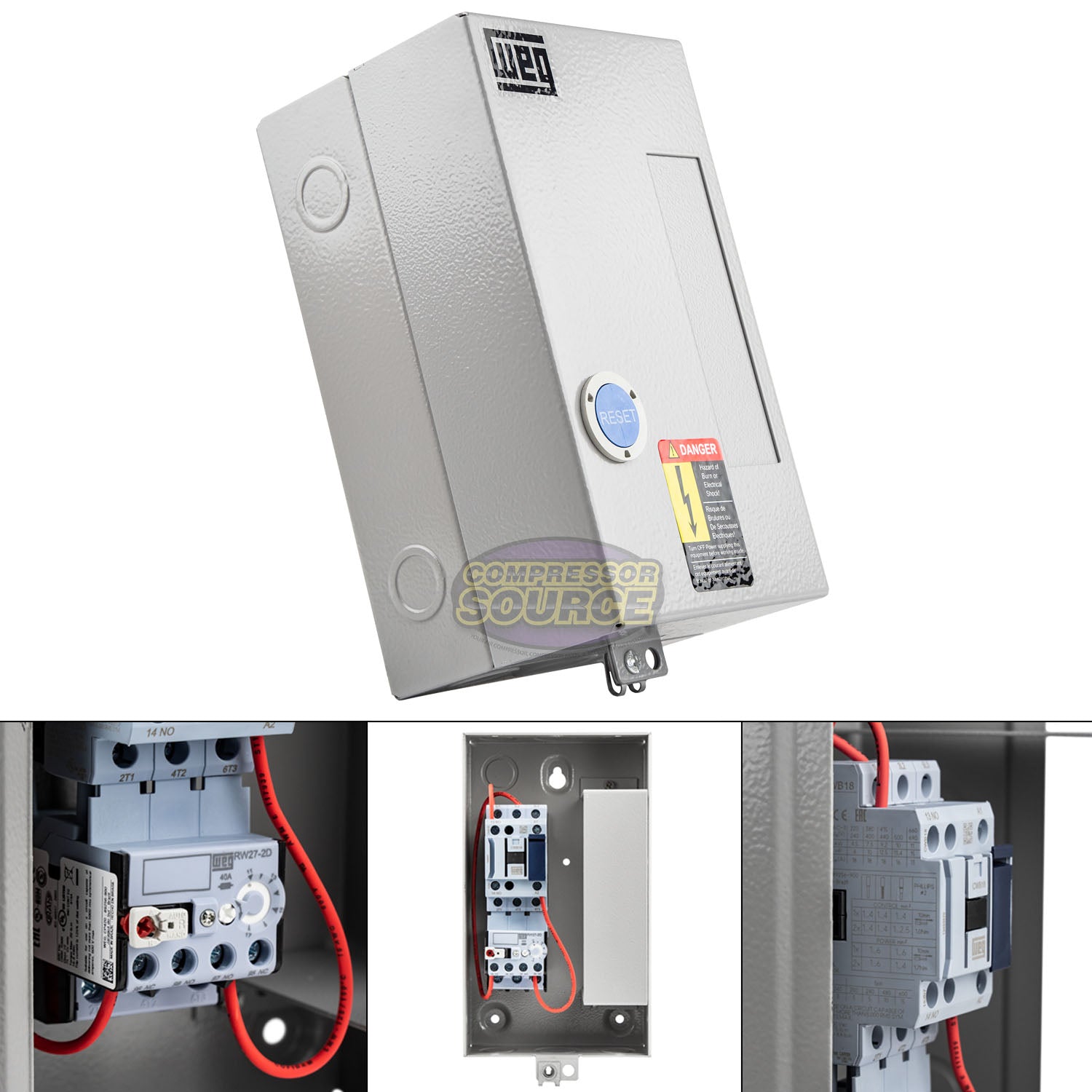 WEG 10 HP Three-Phase Magnetic Starter | ESW-B18D39E-R32 – Compressor ...