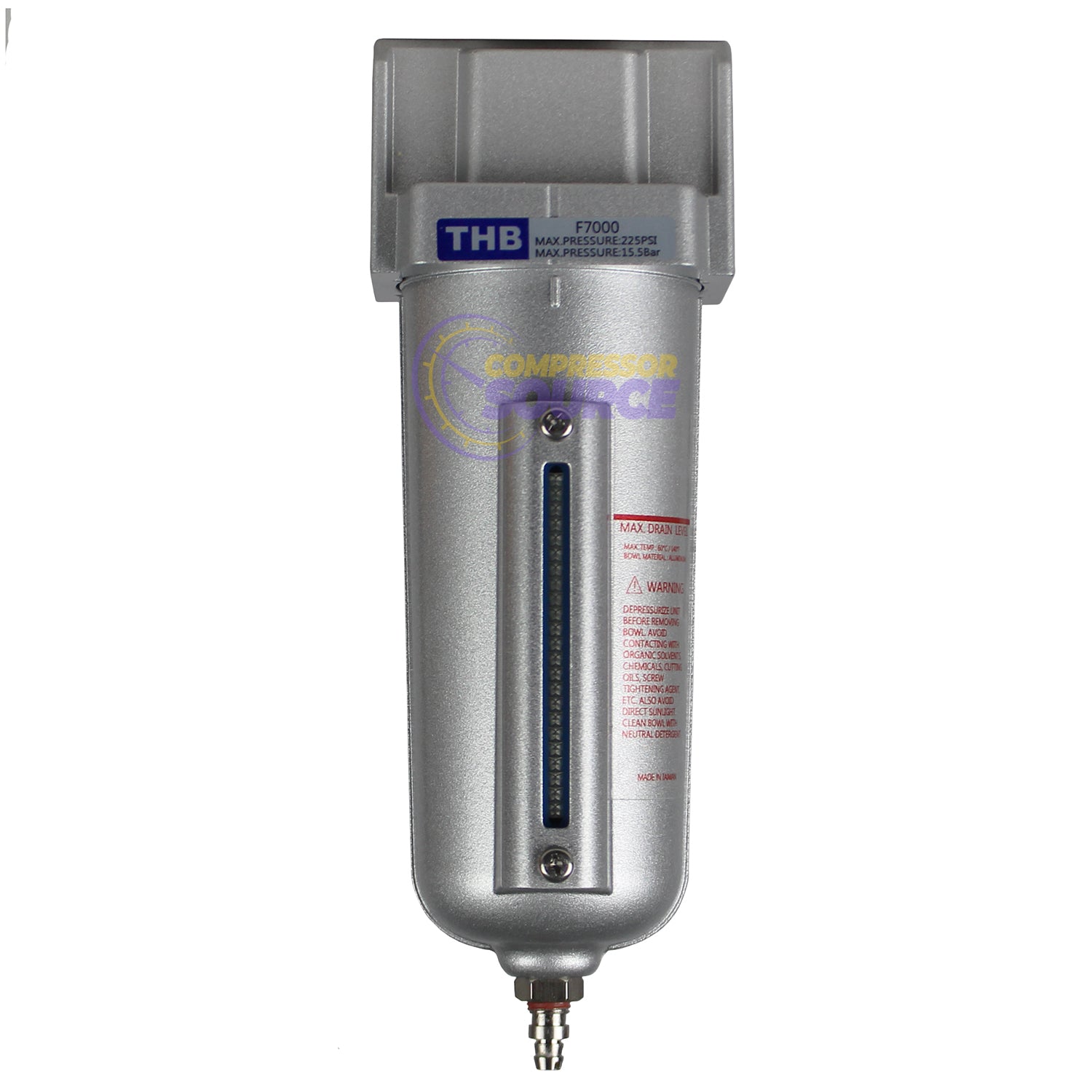 1/2" Compressed Air In Line Moisture & Water Filter Trap Air Compresso ...