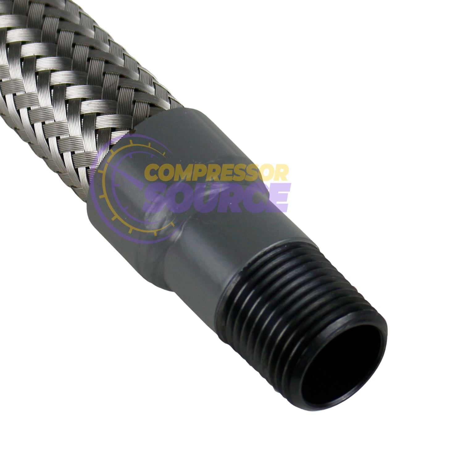 1/2" x 12" Stainless Steel Compressed Air Line Metal Flex Hose Tubing ...