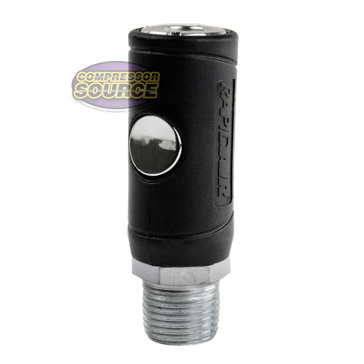 1/2" MNPT Air Coupler 1/4" Body Push Button Release Industrial Style S ...