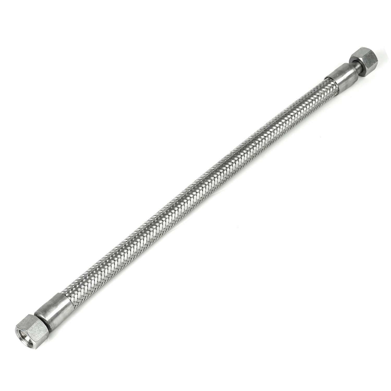 1/2" x 18" Stainless Steel Compressed Air Line Metal Flex Hose Compres ...