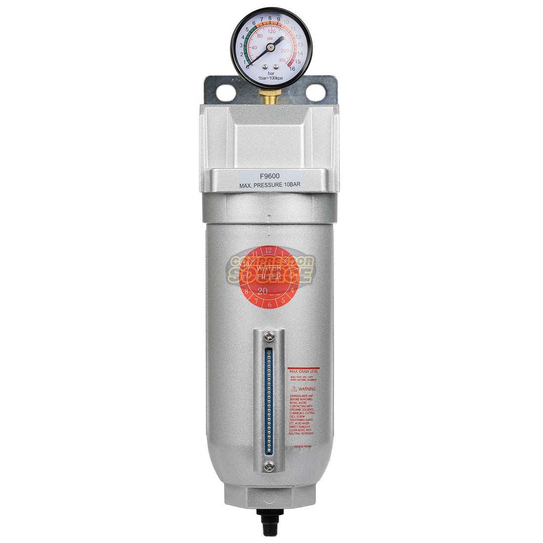 1" Inline Water Moisture Filter Trap Separator Air Compressor Cyclone ...